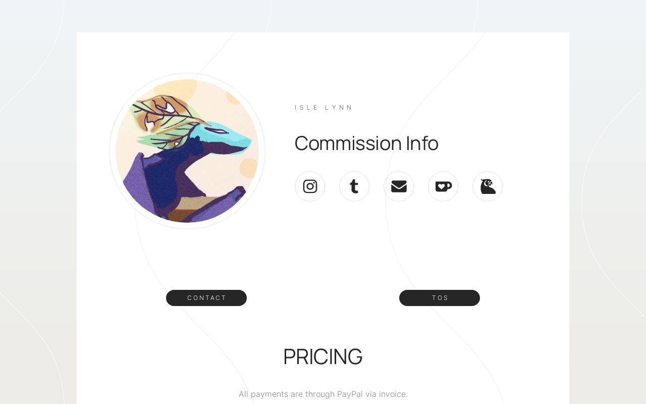 Isle's Commission Info